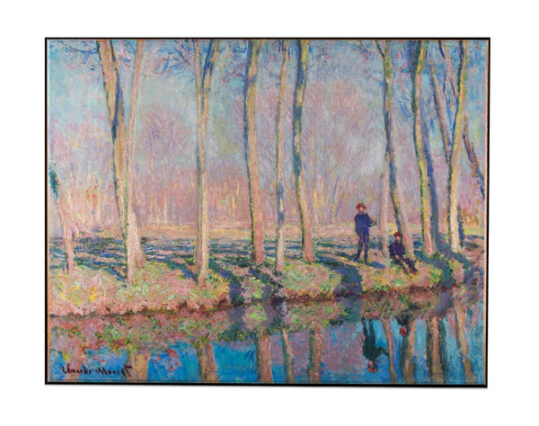 Textured Print of Monet's John-Pierre Hoschedé and Michel Monet on the ...